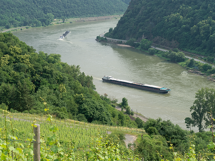 The Rhine River The Rhine, A Lifeline Of Germany, Is Crippled By